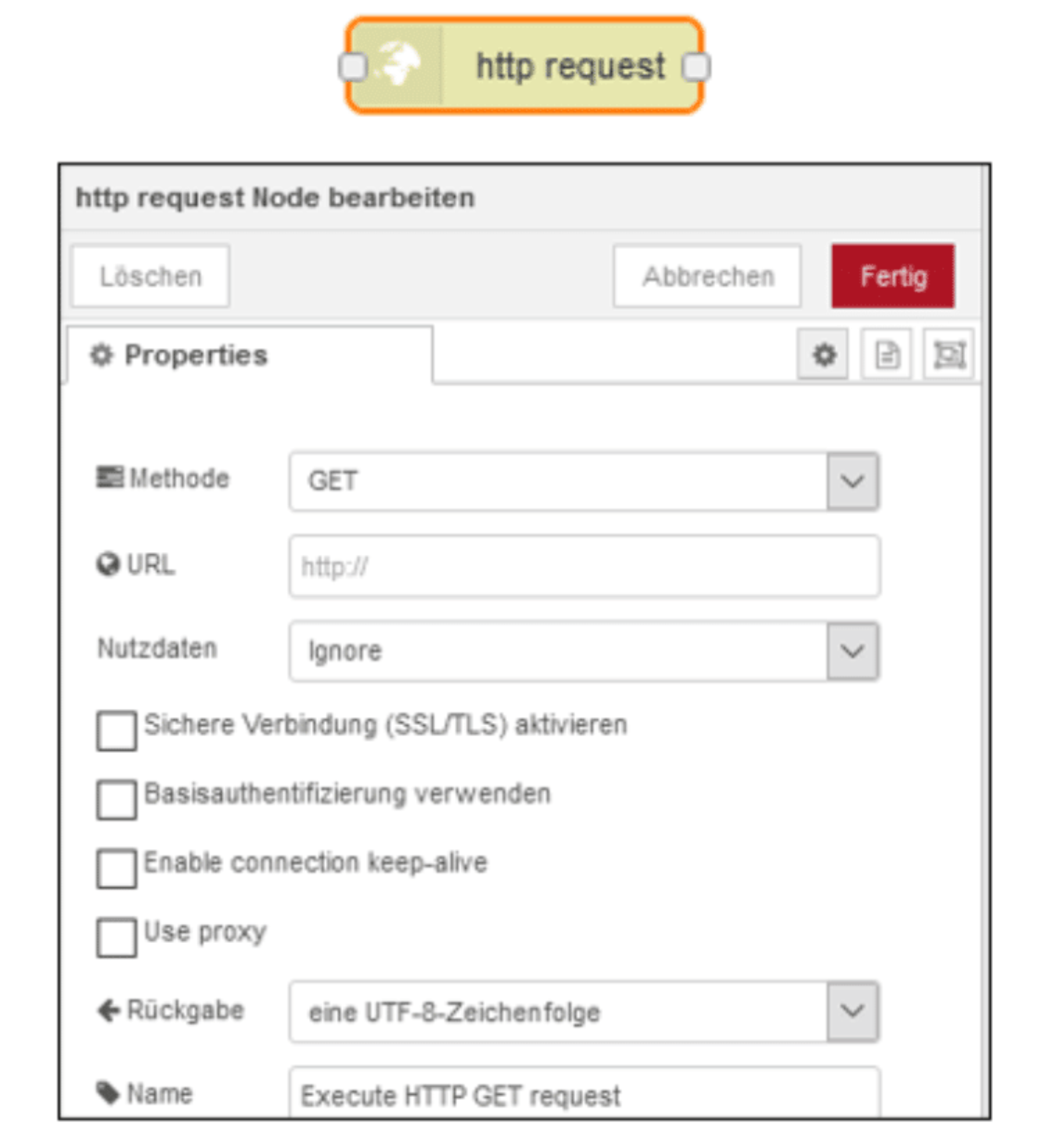 Step-by-Step on how to connect Node-Red to FORCE Bridge API